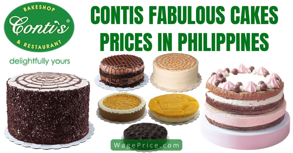 Contis Cakes Price List Philippines 2023
